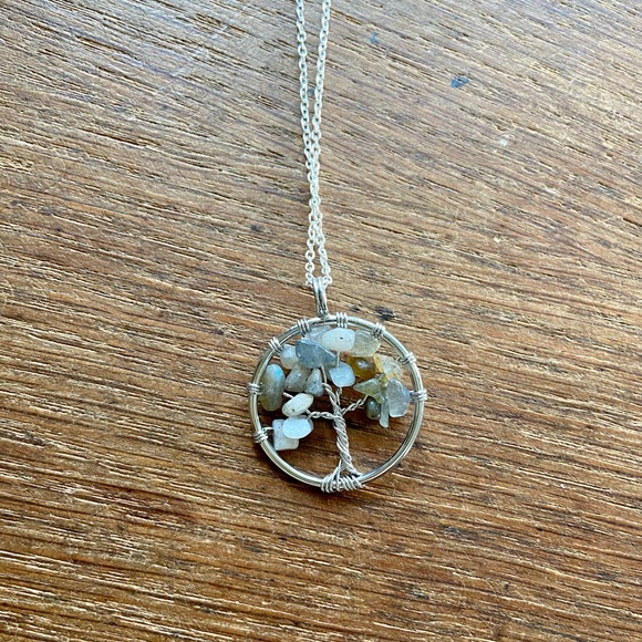 Jewelry | Labradorite Tree Of Life Necklace Nwot | Poshmark